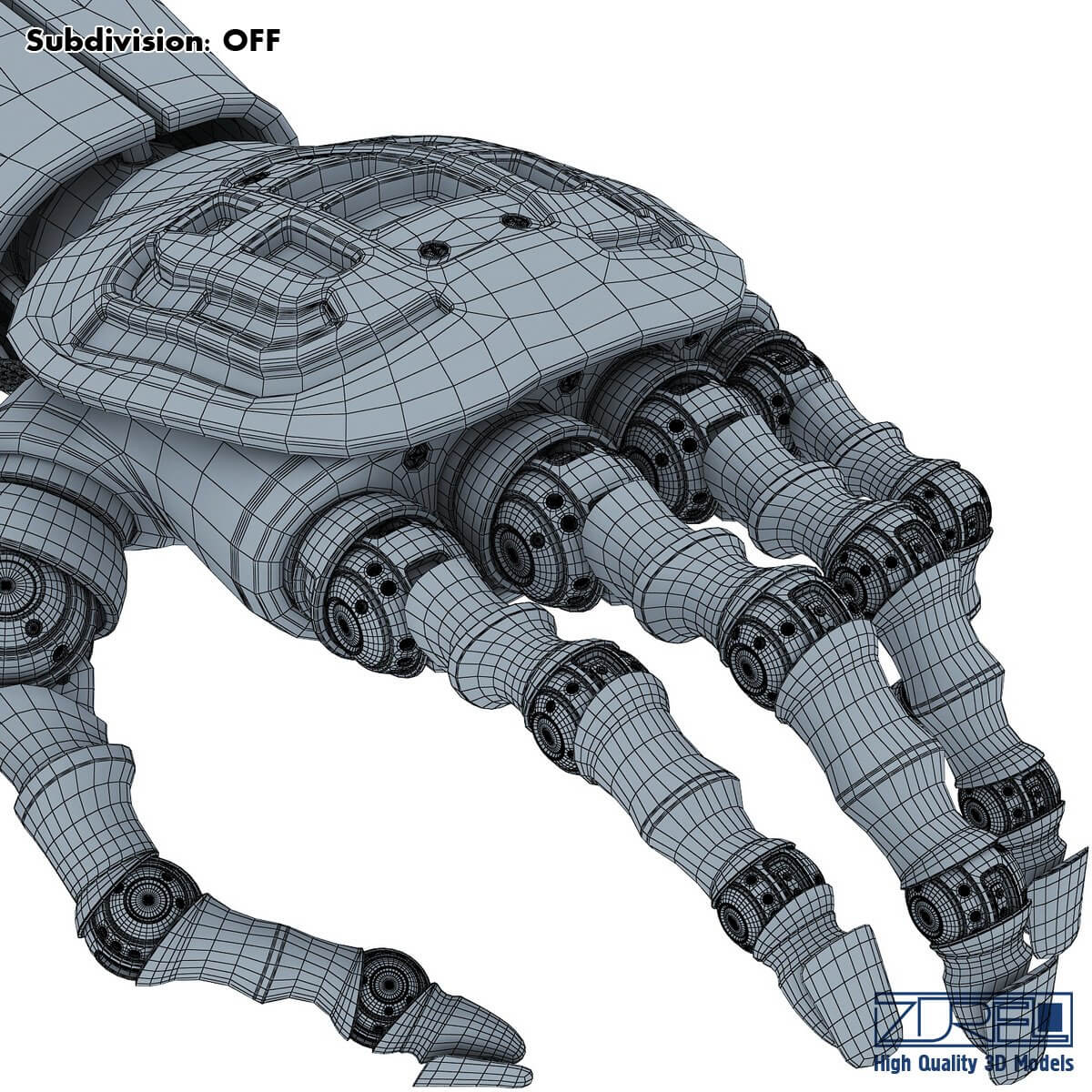 Bio Robotic Hand V 1 - 3D Model by Zurel