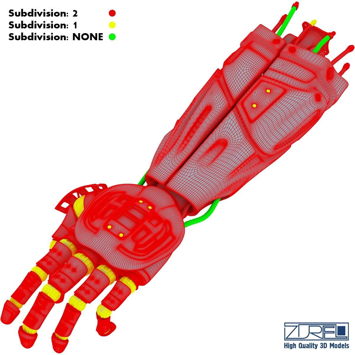 Bio Robotic Hand V 1 - 3D Model by Zurel