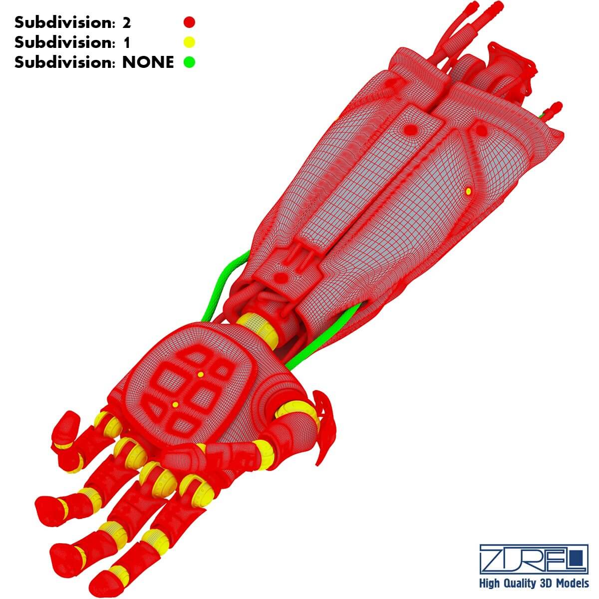 Bio Robotic Hand V 1 - 3D Model by Zurel