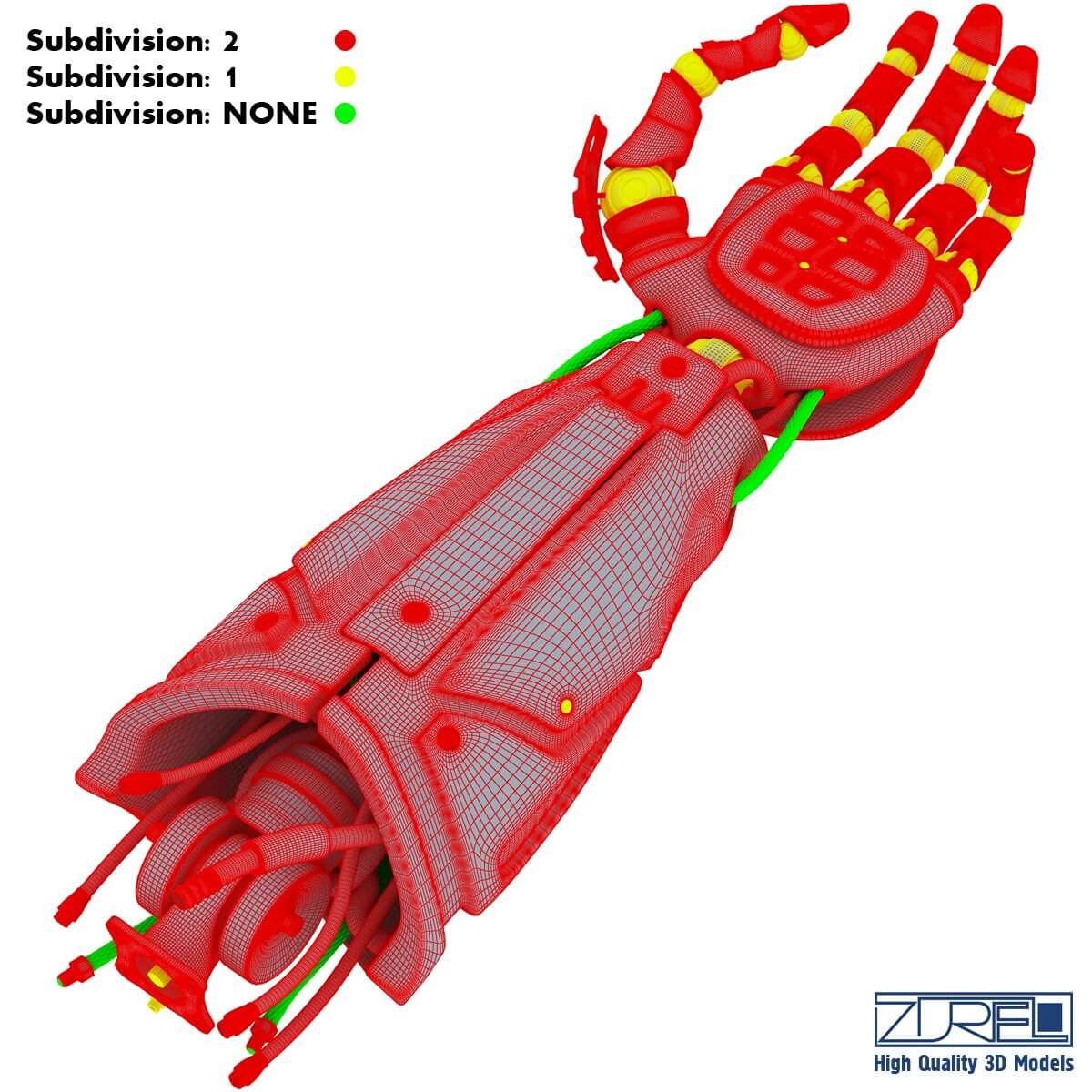 Bio Robotic Hand V 1 - 3D Model by Zurel