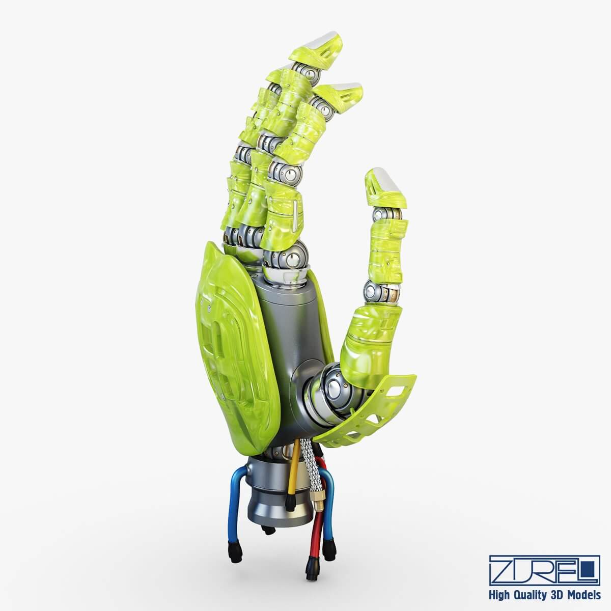 Bio Robotic Hand V 2 - 3D Model by Zurel