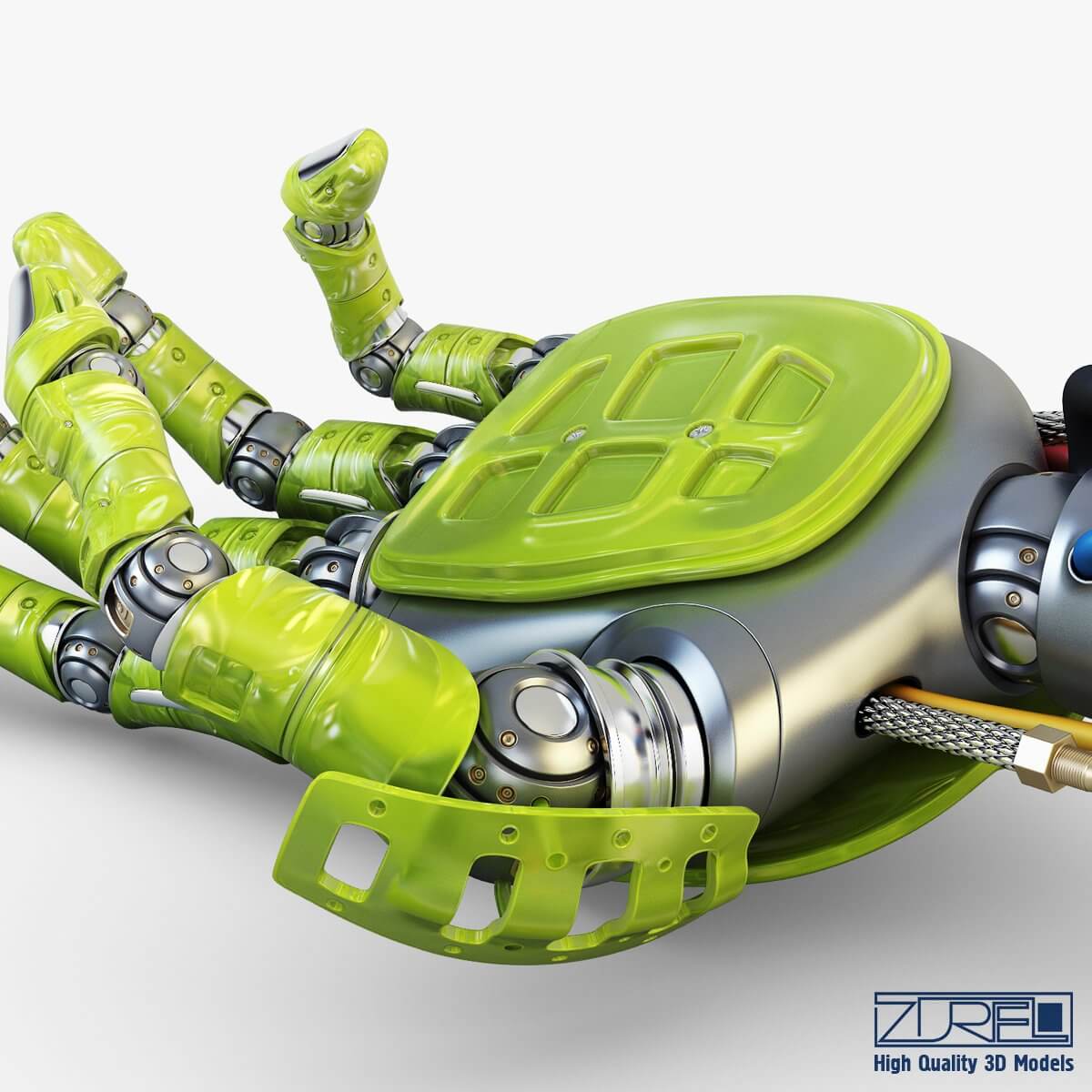 Bio Robotic Hand V 2 - 3D Model by Zurel