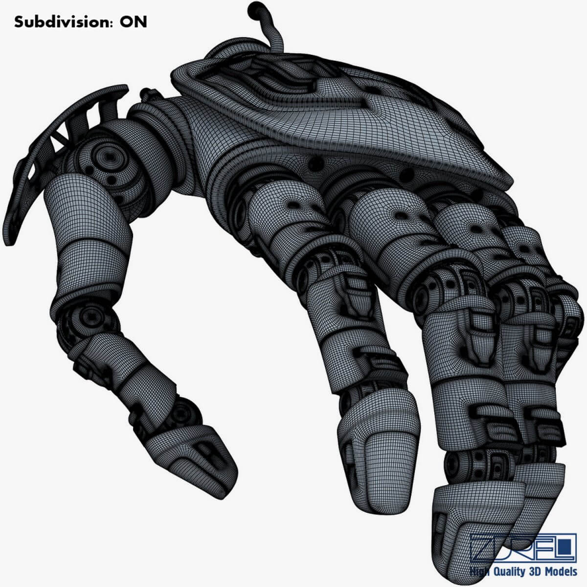 Bio Robotic Hand V 2 - 3D Model by Zurel