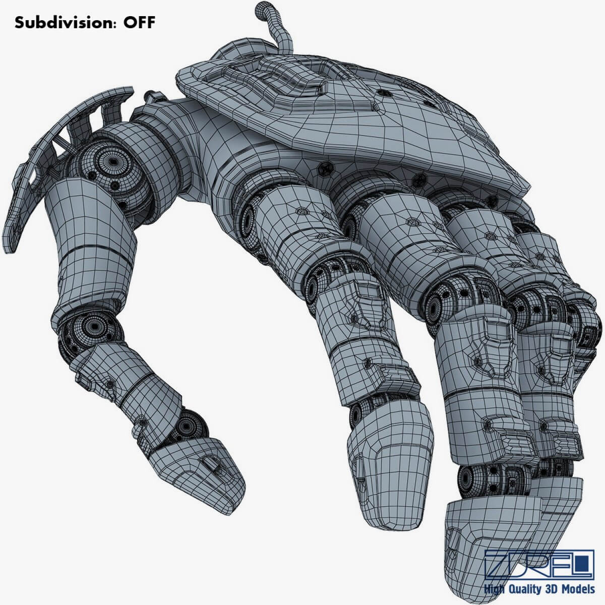 Bio Robotic Hand V 2 - 3D Model by Zurel