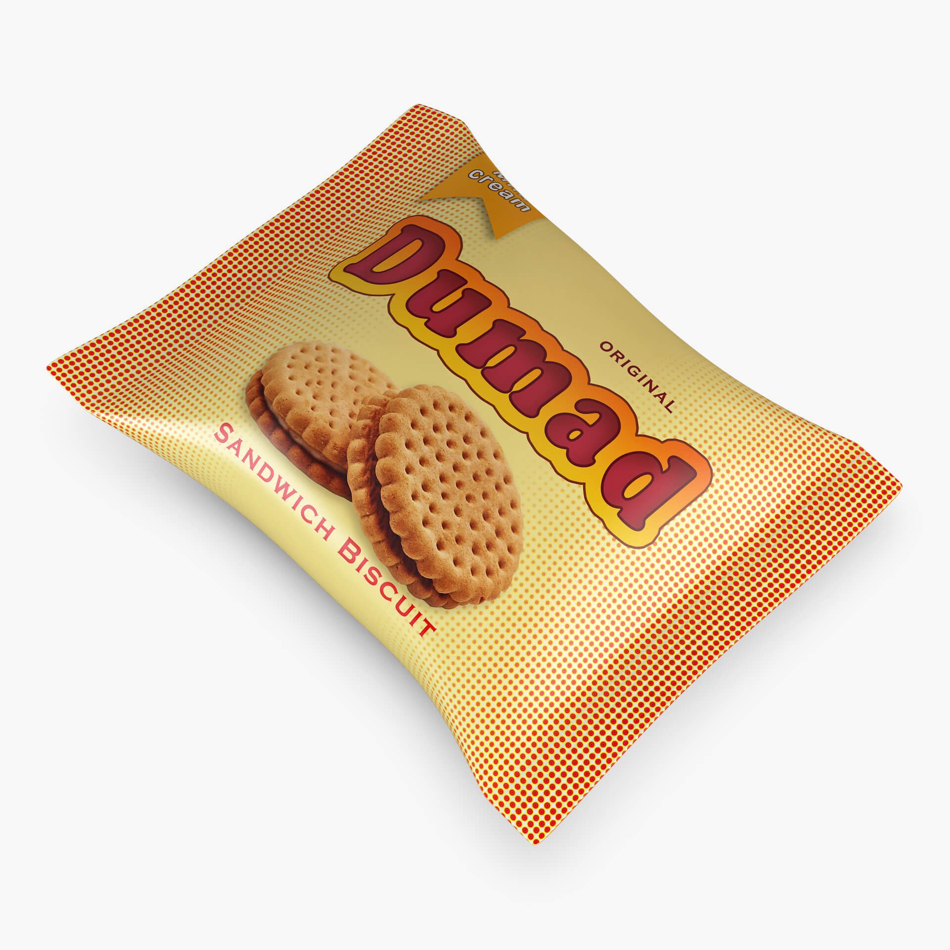 Biscuit Packaging Dumad Simple M 1 - 3D Model by Zurel