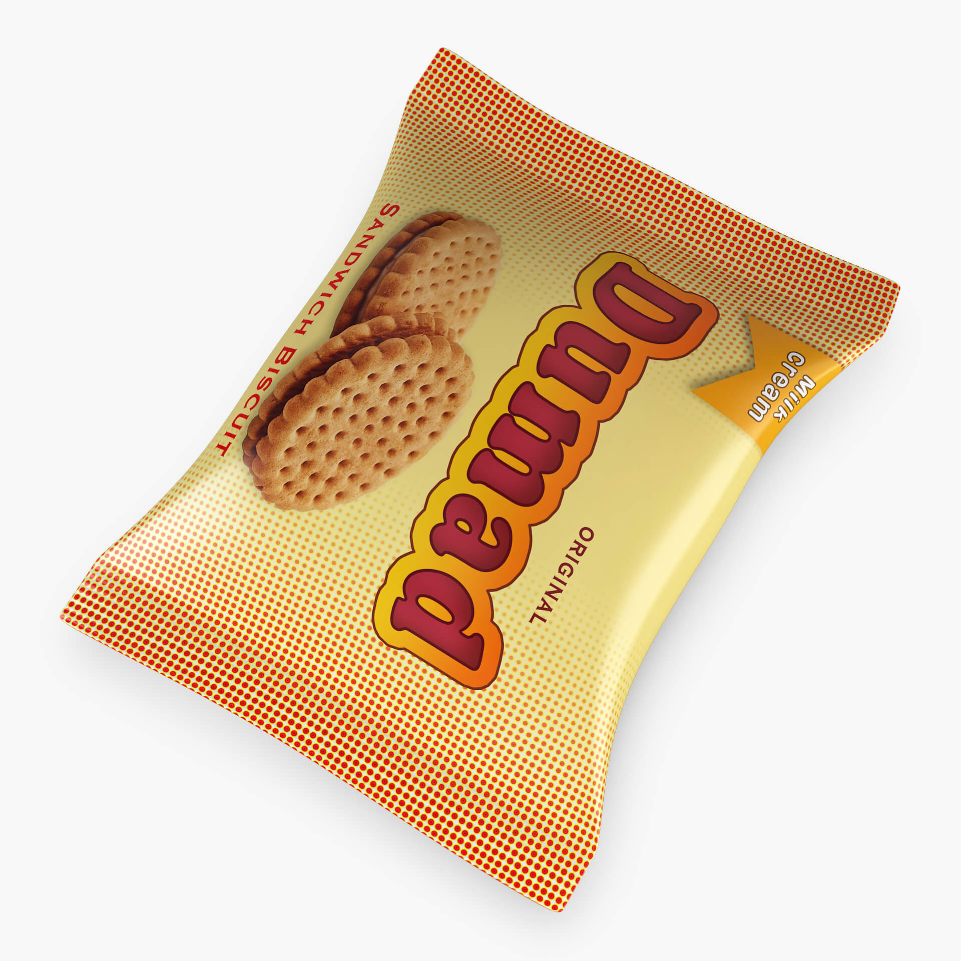 Biscuit Packaging Dumad Simple M 1 - 3D Model by Zurel