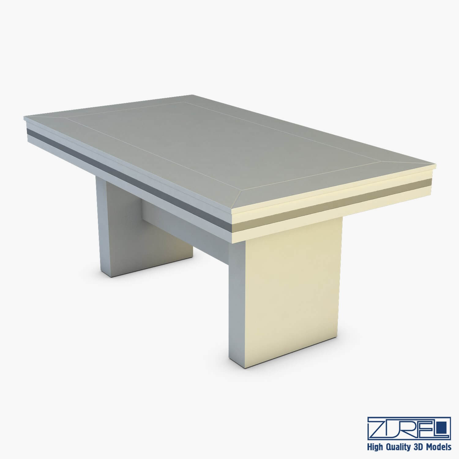 Capri Dining Table - 3D Model by Zurel