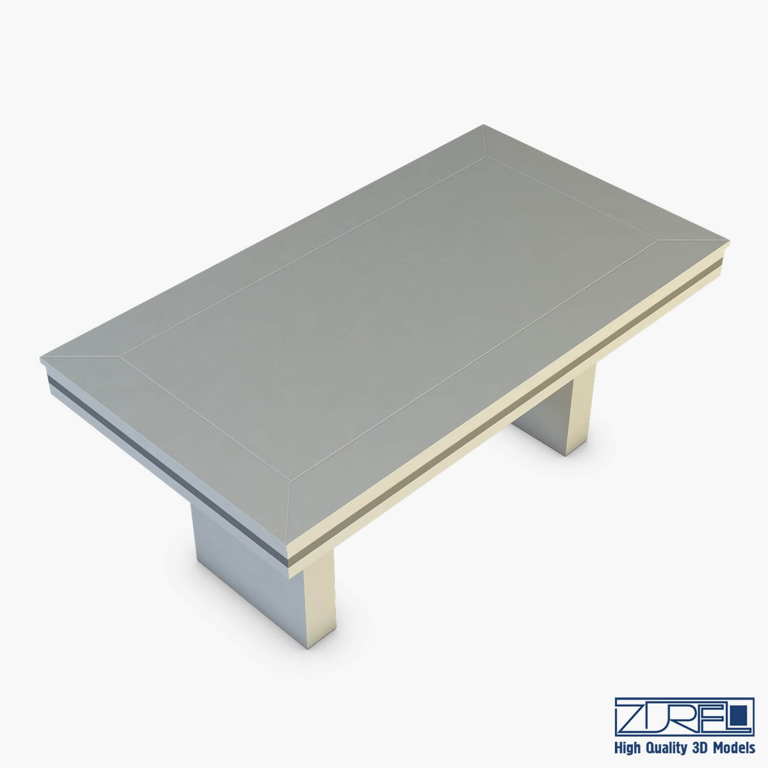 Capri Dining Table - 3D Model by Zurel