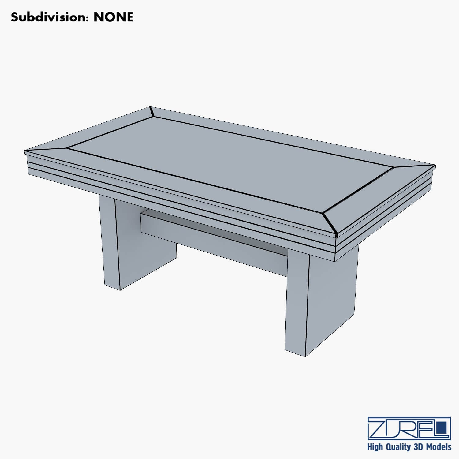 Capri Dining Table - 3D Model by Zurel