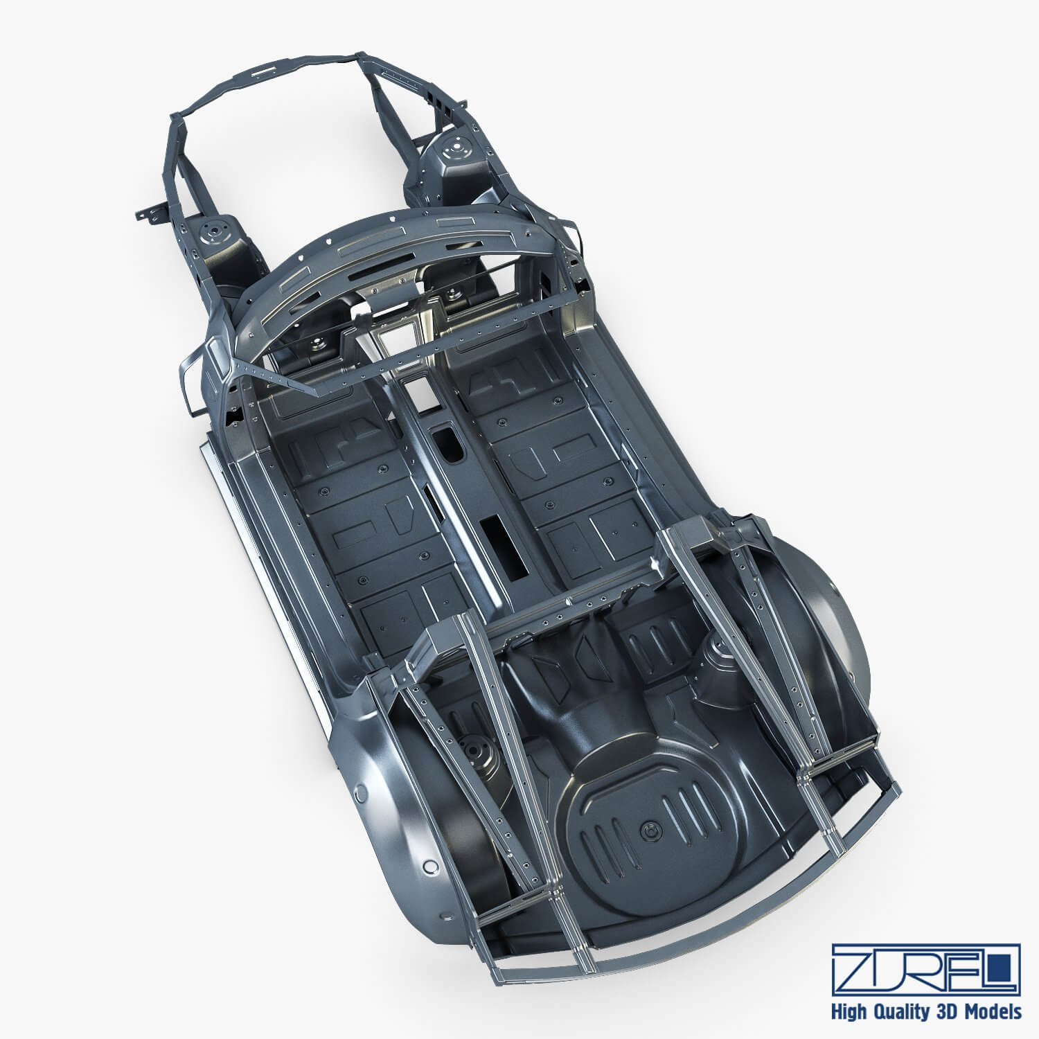 Car Frame V 1 - 3D Model by Zurel