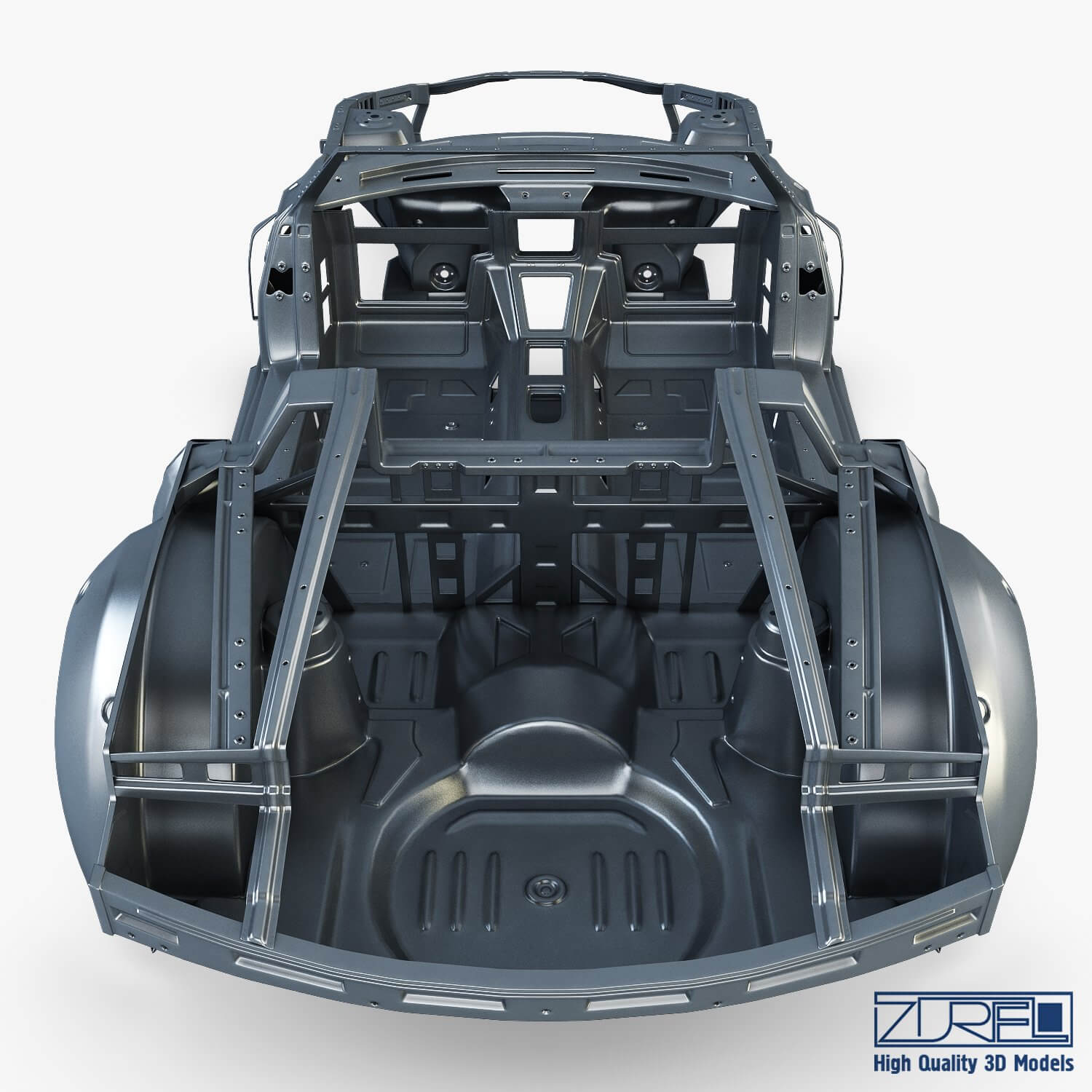 Car Frame V 1 - 3D Model by Zurel