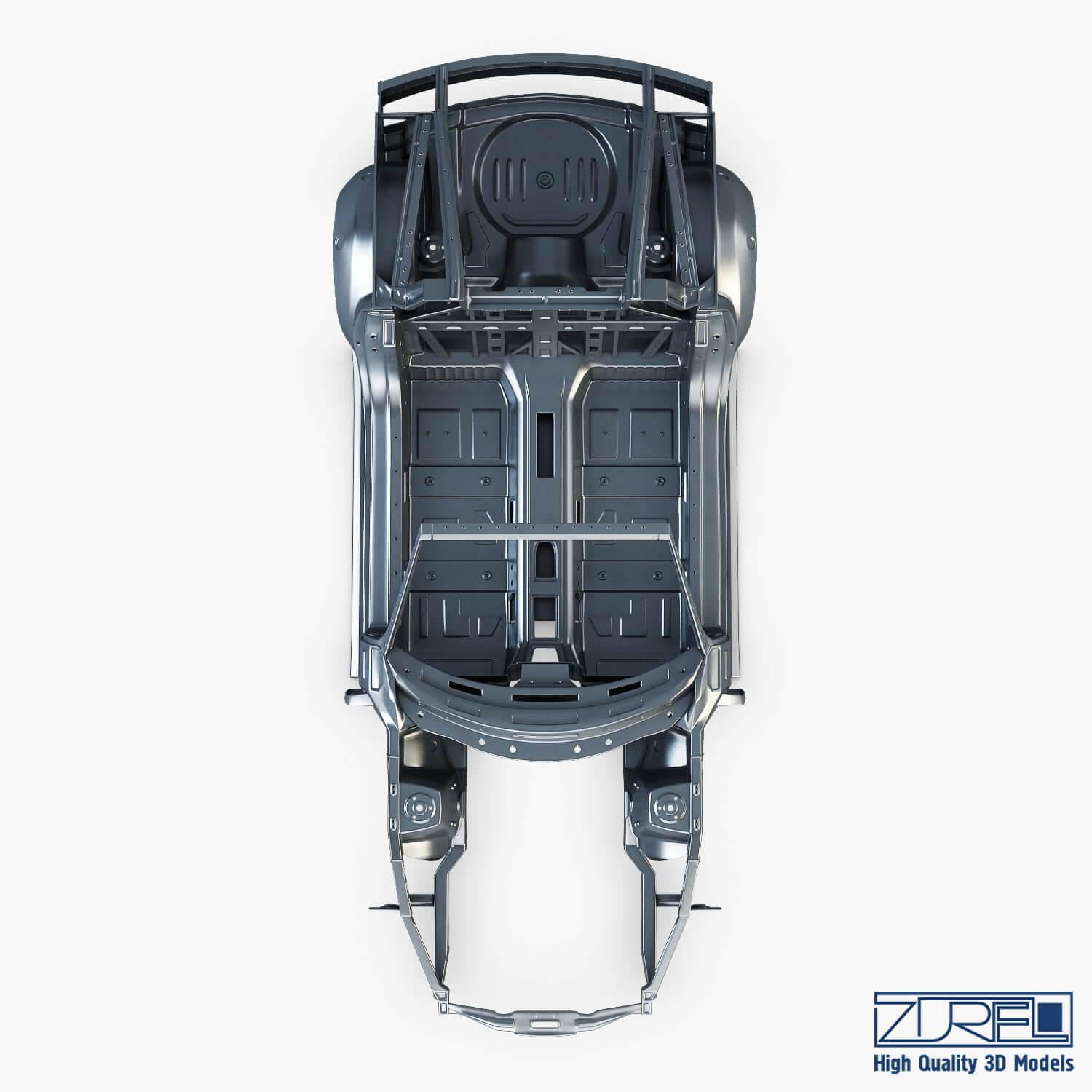 Car Frame V 1 - 3D Model by Zurel