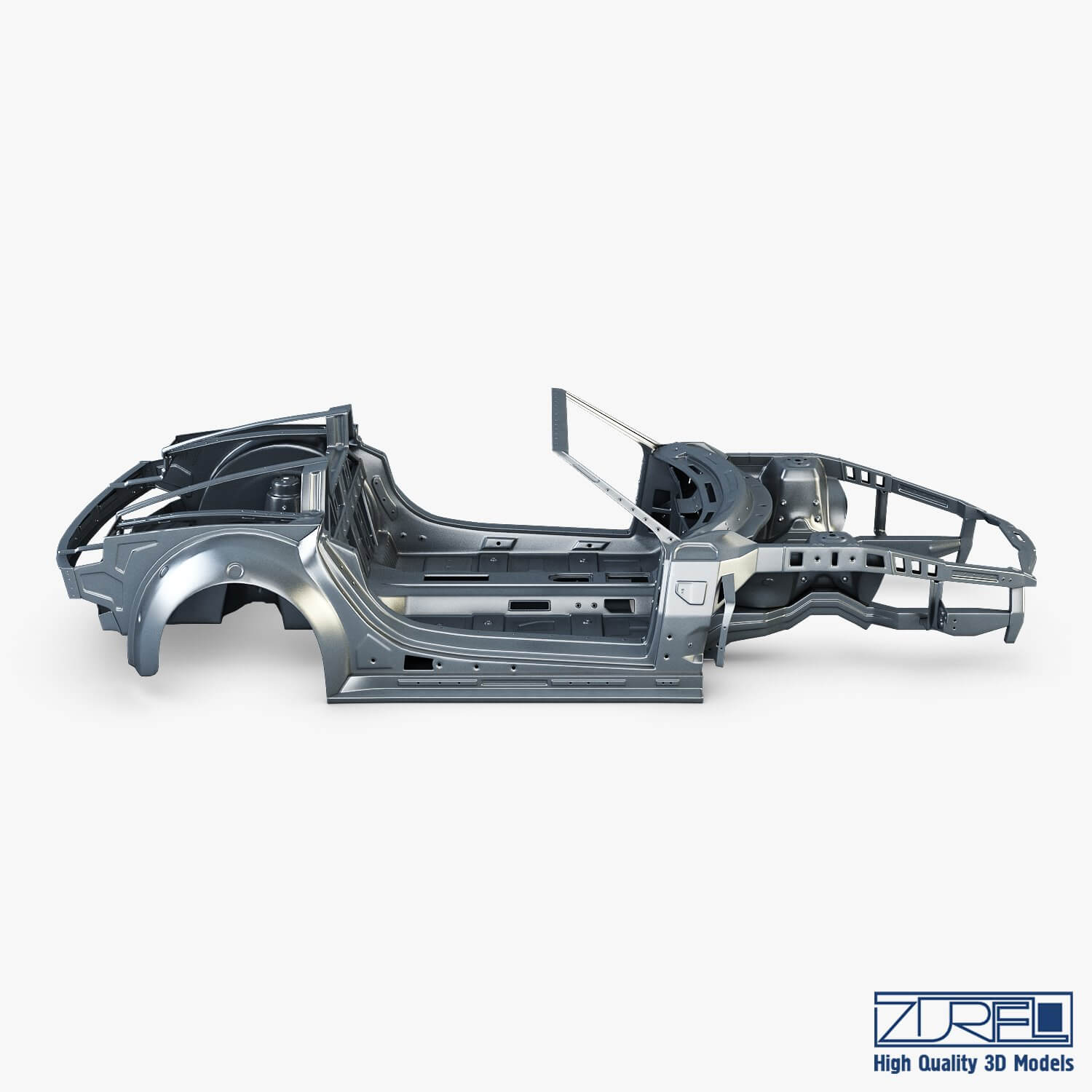 Car Frame V 1 - 3D Model by Zurel