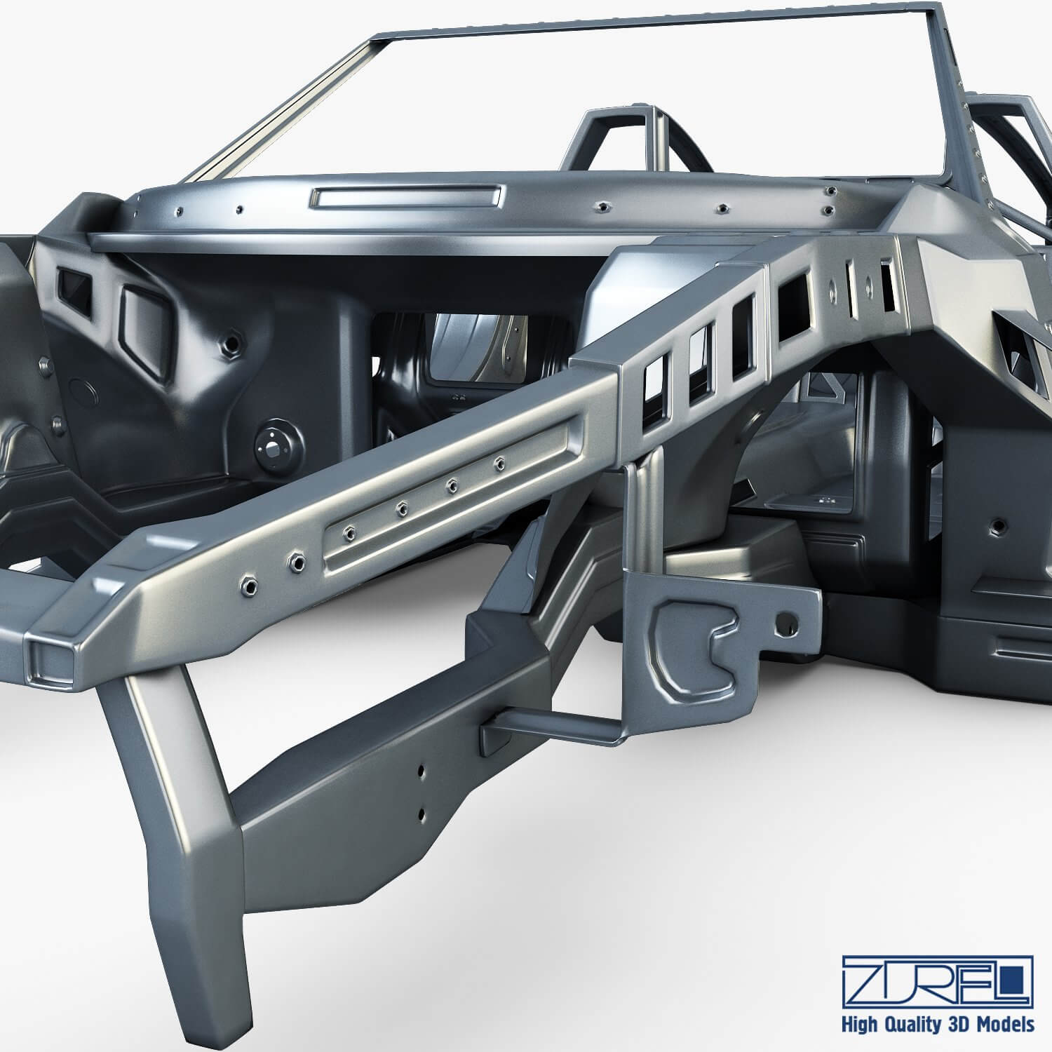 Car Frame V 1 - 3D Model by Zurel