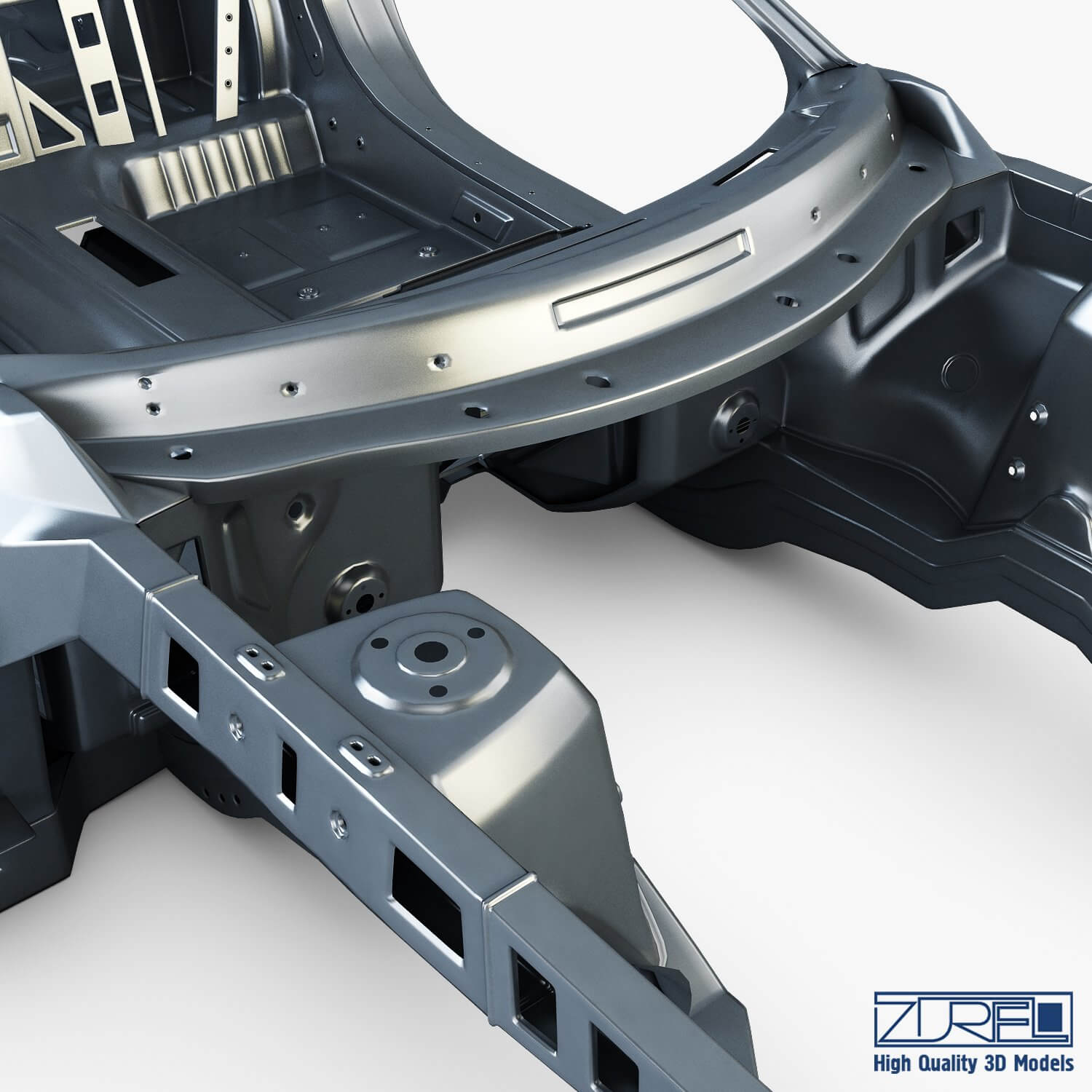 Car Frame V 1 - 3D Model by Zurel