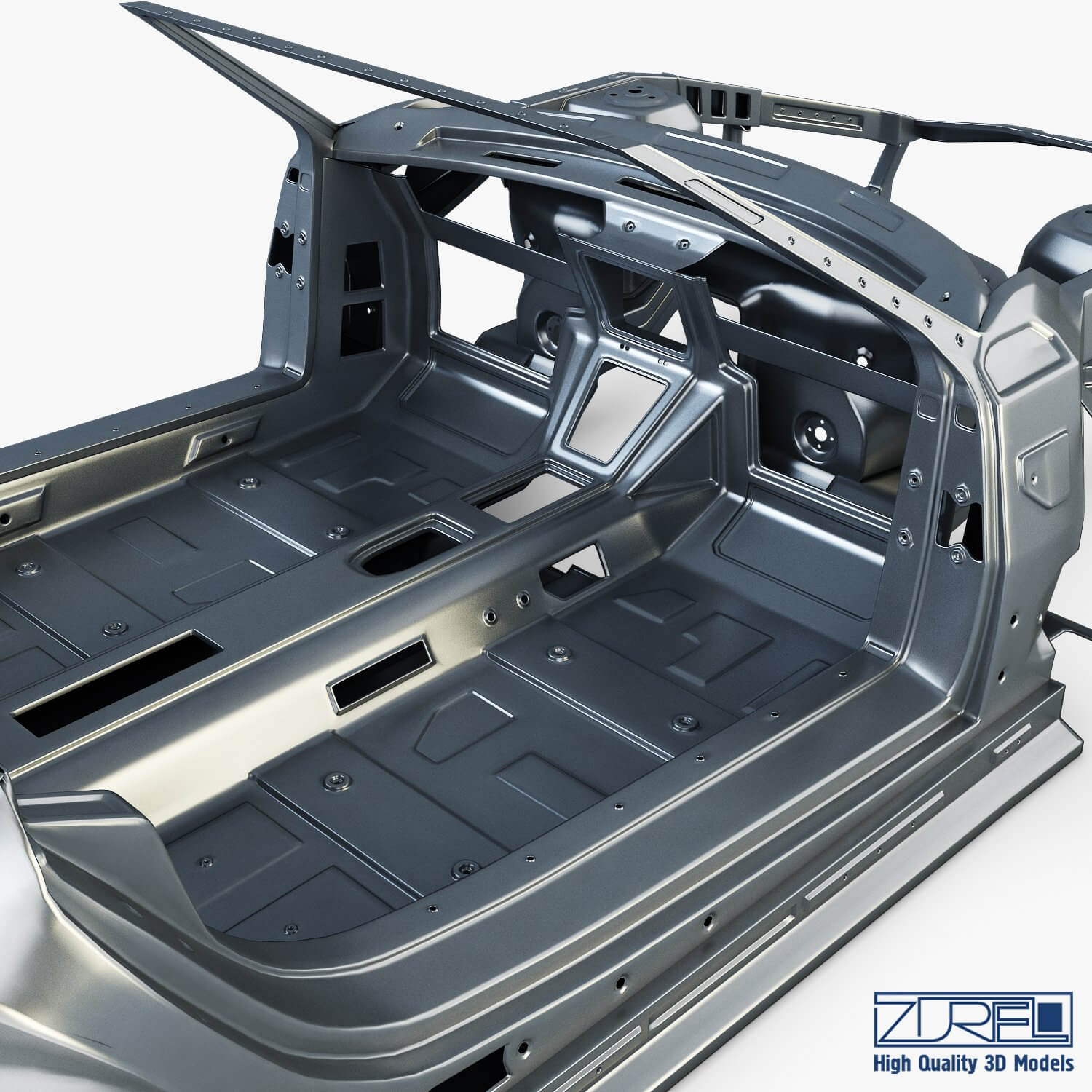 Car Frame V 1 - 3D Model by Zurel