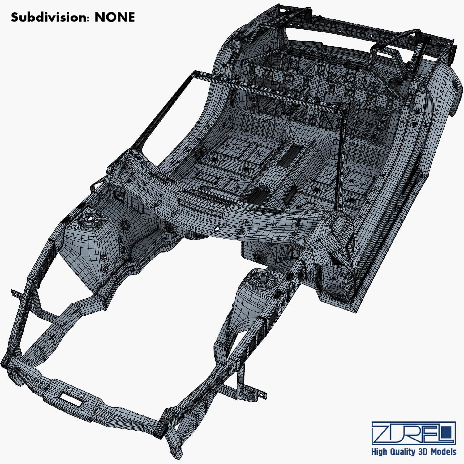 Car Frame V 1 - 3D Model by Zurel