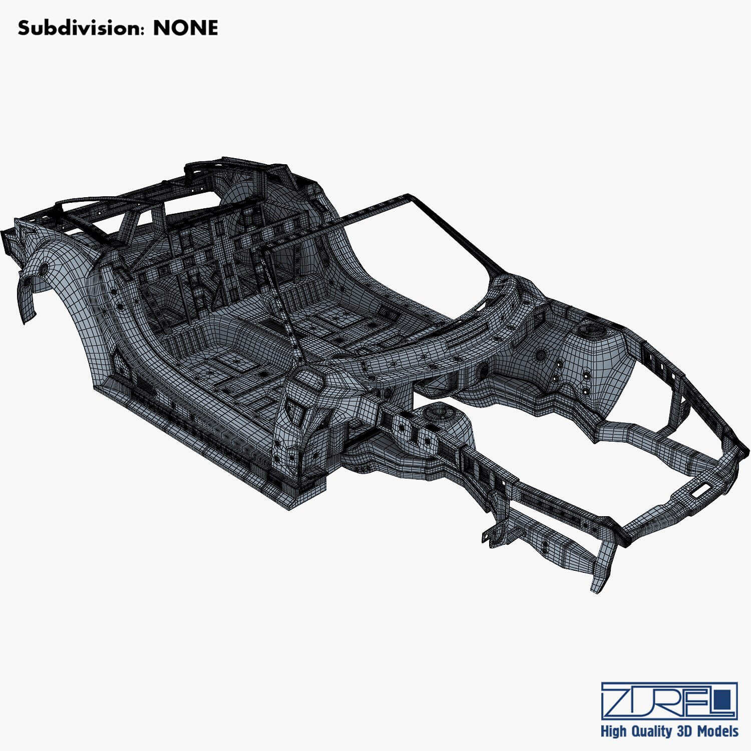 Car Frame V 1 - 3D Model by Zurel