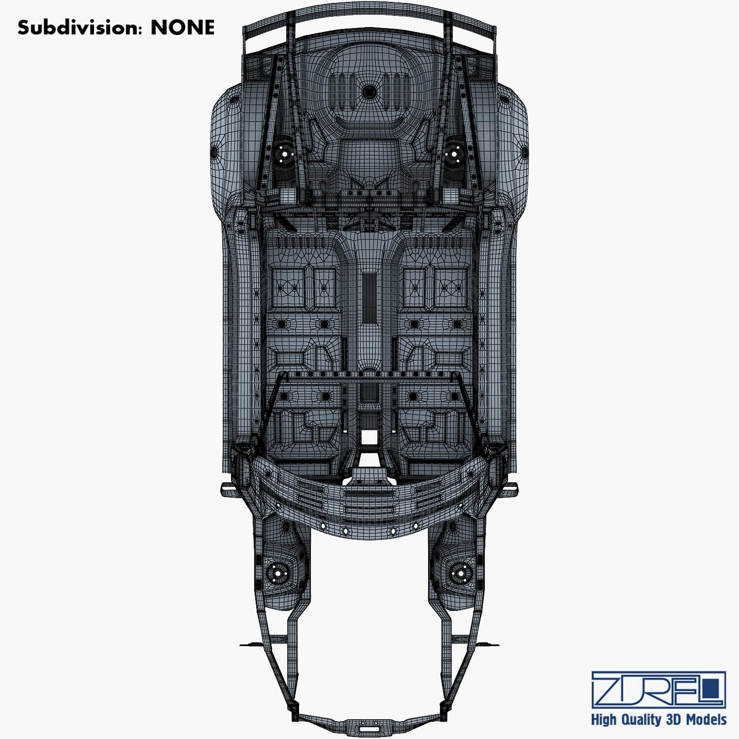 Car Frame V 1 - 3D Model by Zurel