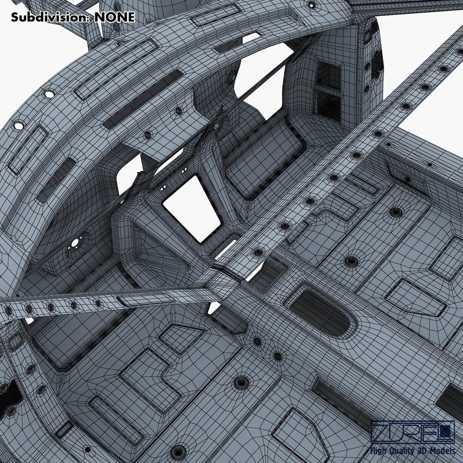 Car Frame V 1 - 3D Model by Zurel