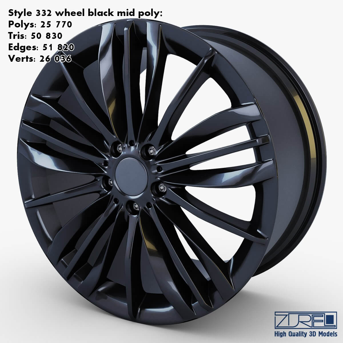 Car Rim Wheel Collection Volume 1 - 3D Model by Zurel