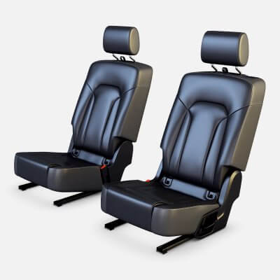 Car Seat Rear - 3D Model by Zurel