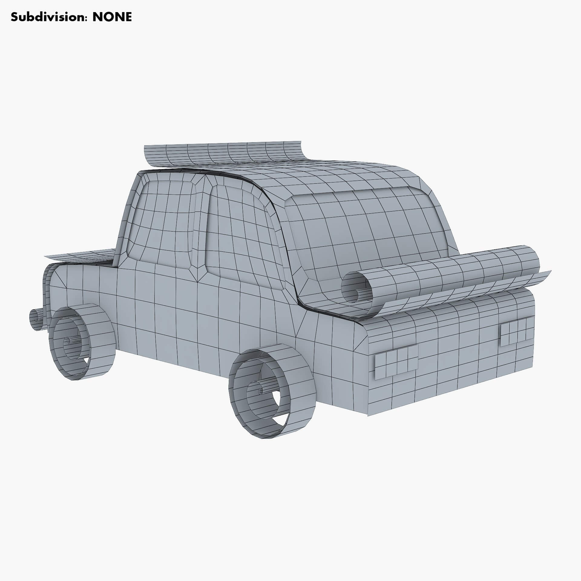 Car Sedan Paper V 1 - 3D Model by Zurel