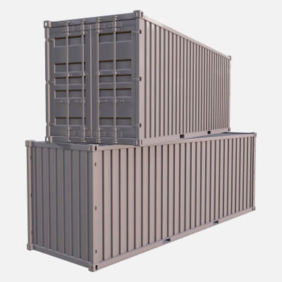 Cargo Shipping Container M1 - 3D Model by Zurel