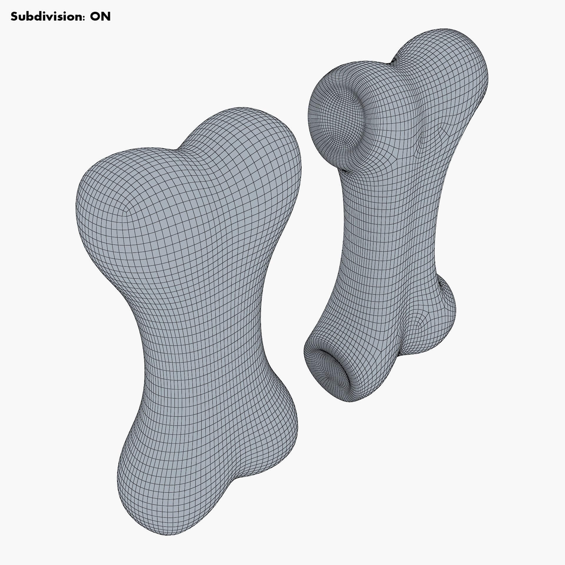 Cartoon Bones V 1 - 3D Model by Zurel