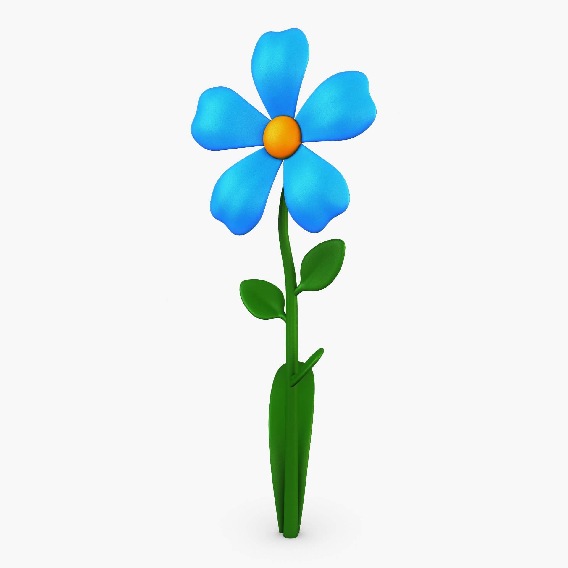 Cartoon Flower V 2 - 3D Model by Zurel
