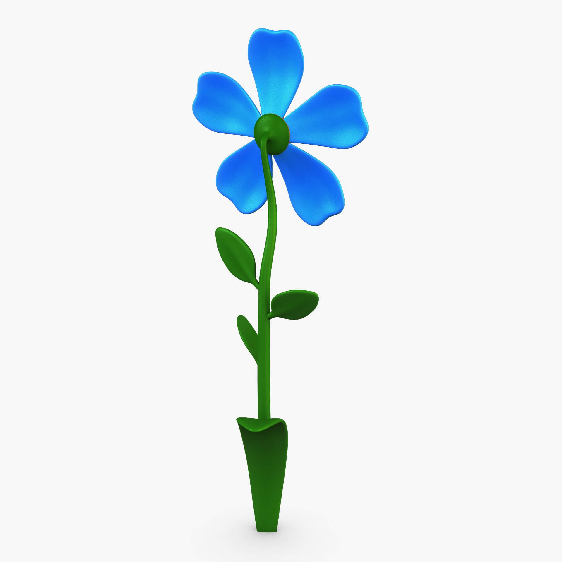 Cartoon Flower V 2 - 3D Model by Zurel