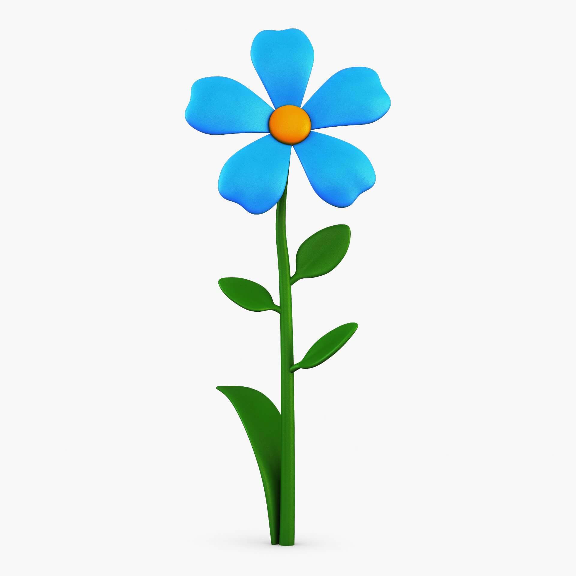 Cartoon Flower V 2 - 3D Model by Zurel