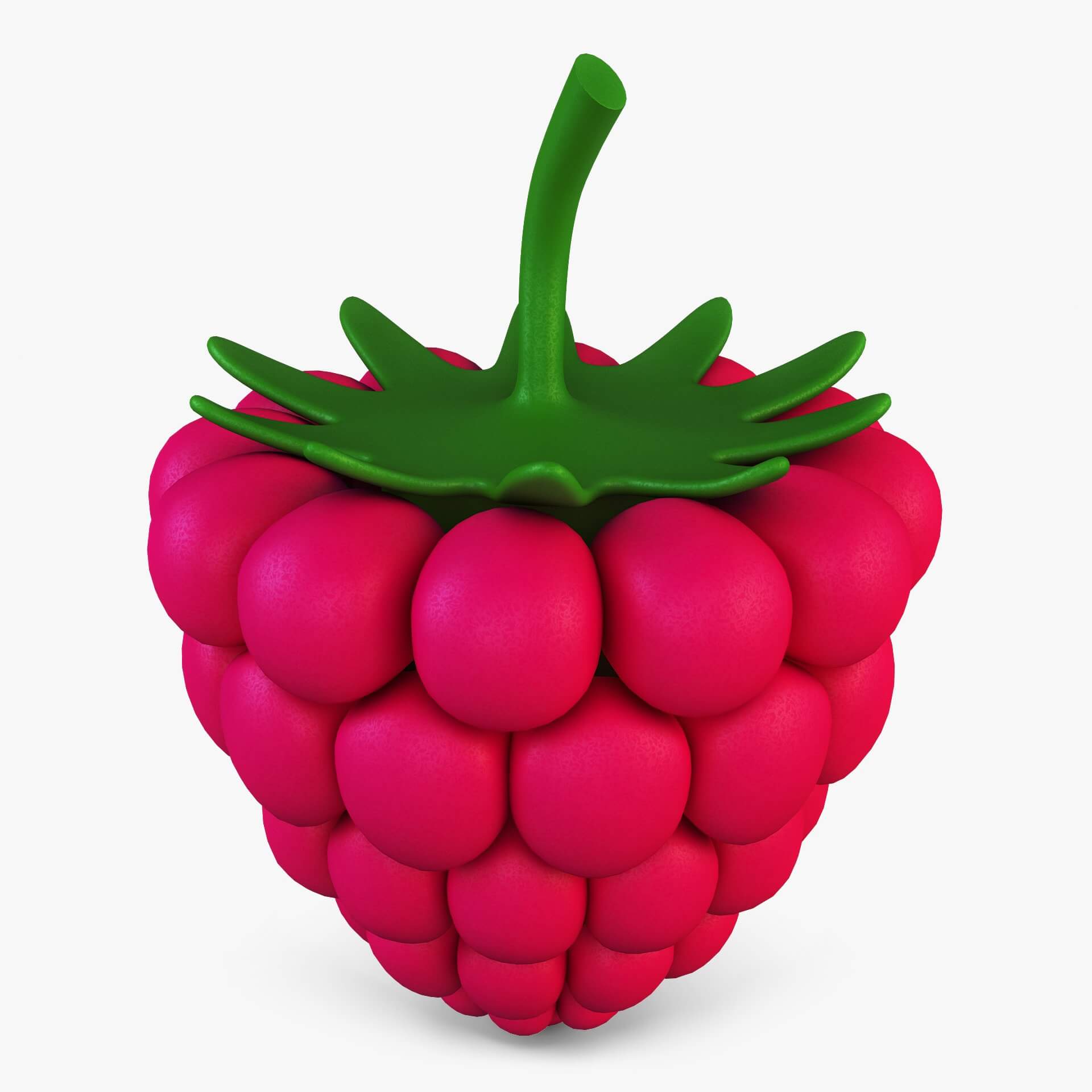 Cartoon Raspberry V 2 - 3D Model by Zurel