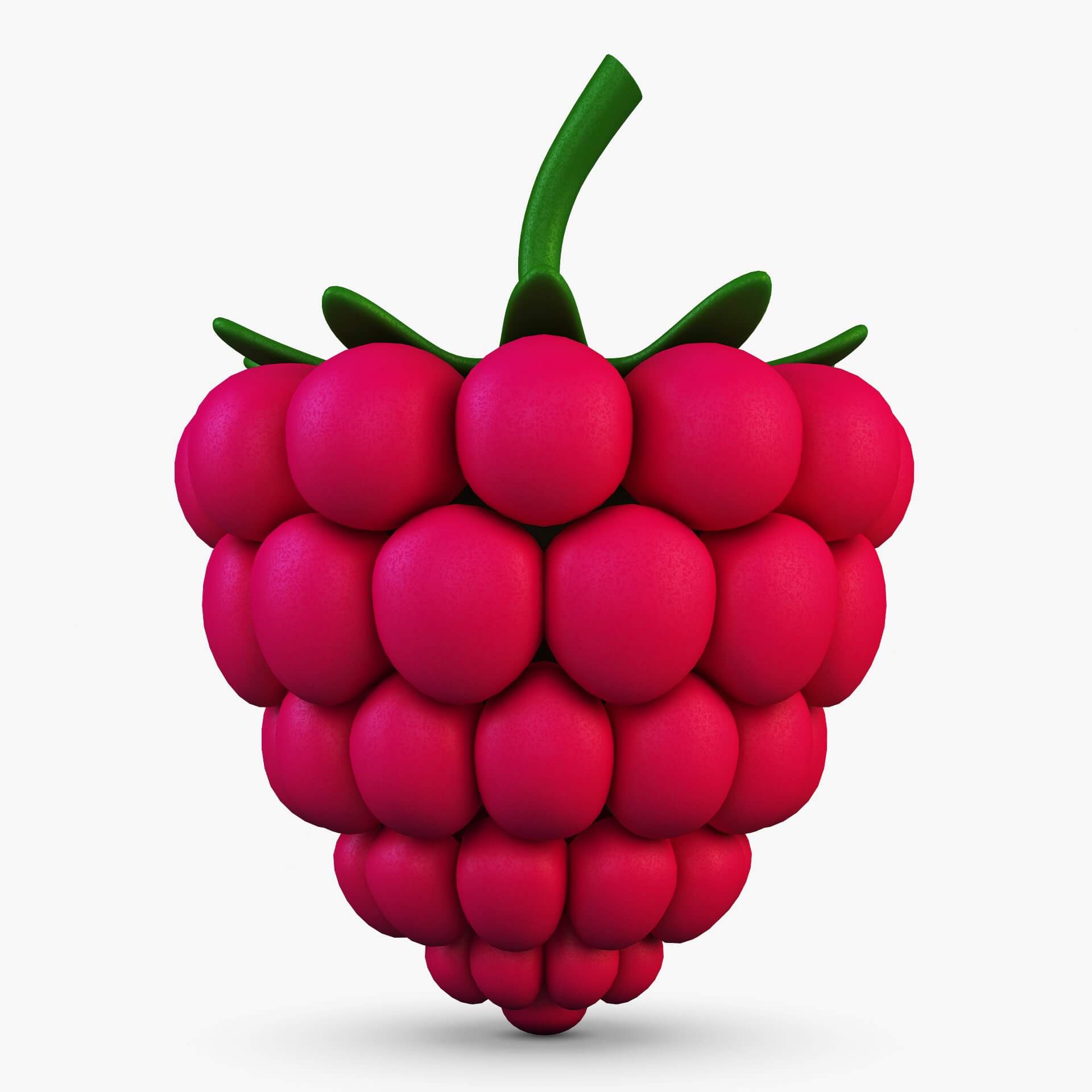 Cartoon Raspberry V 2 - 3D Model by Zurel