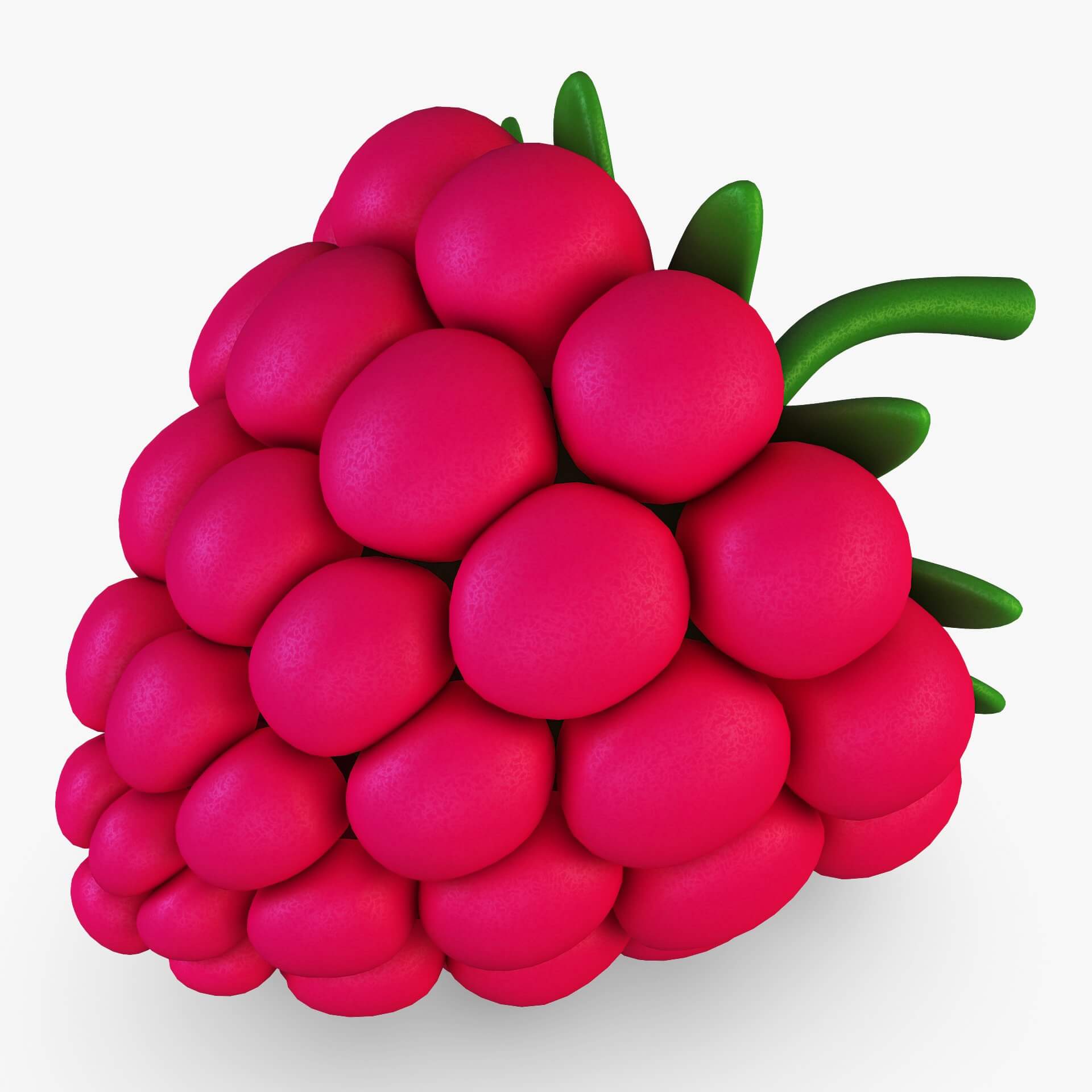 Cartoon Raspberry V 2 - 3D Model by Zurel