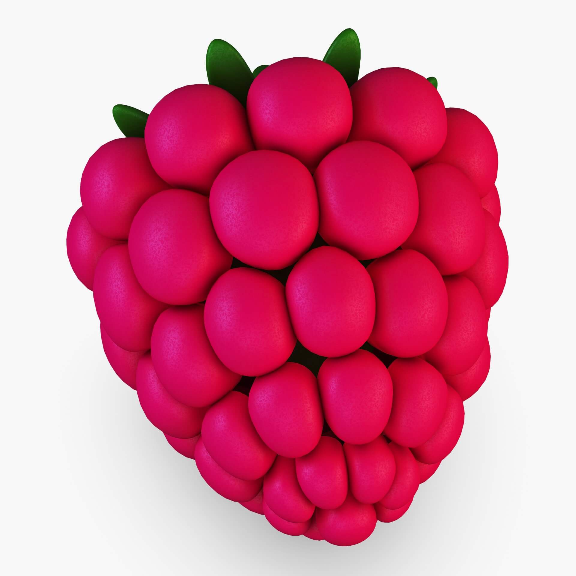 Cartoon Raspberry V 2 - 3D Model by Zurel