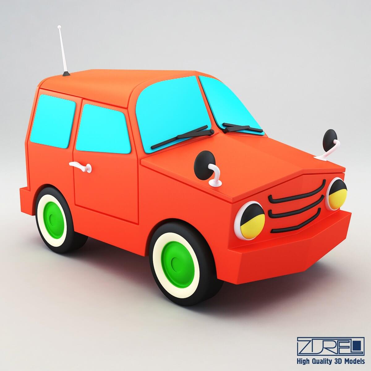 Cartoon SUV - 3D Model by Zurel
