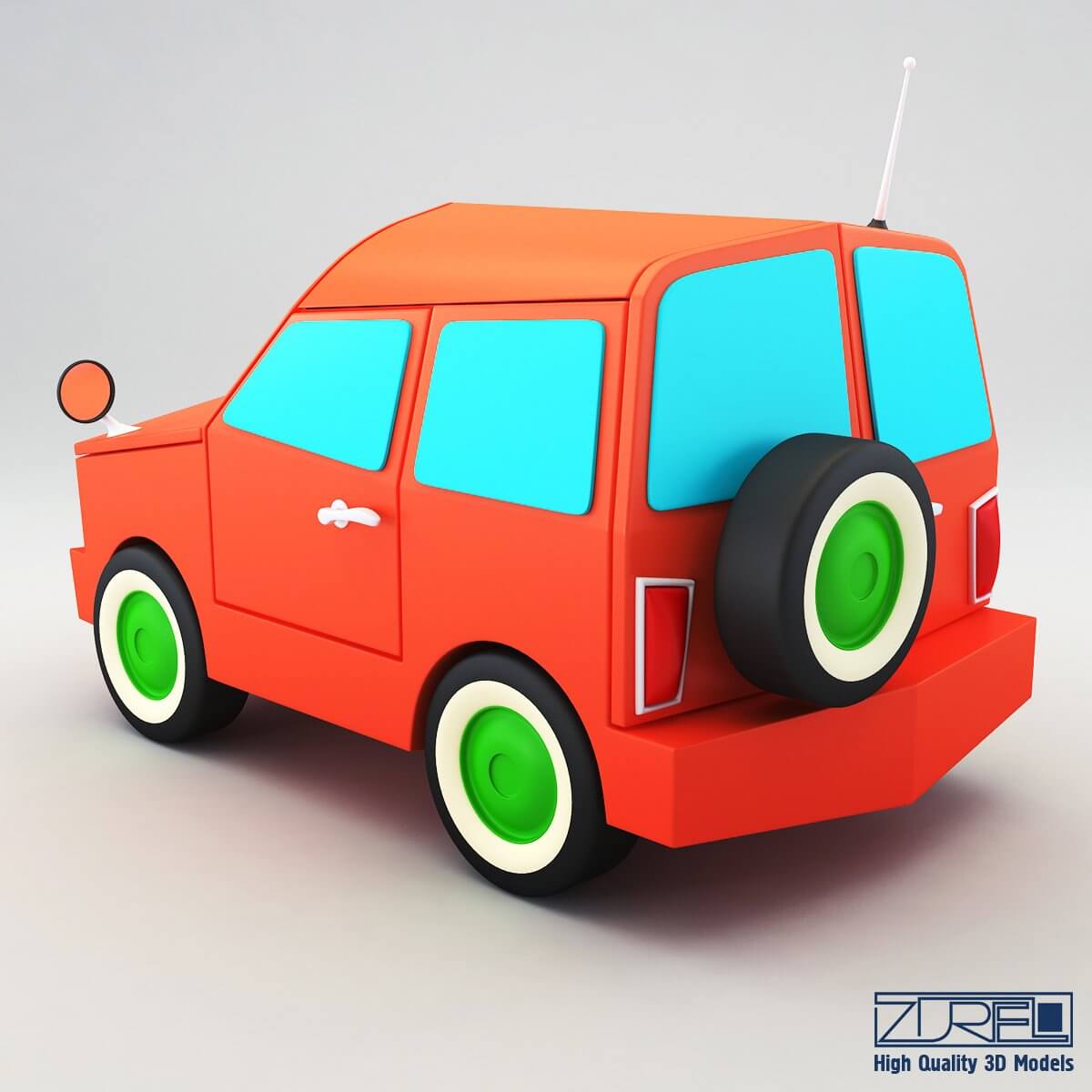Cartoon SUV - 3D Model by Zurel