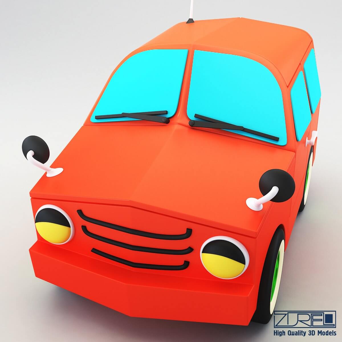 Cartoon SUV - 3D Model by Zurel