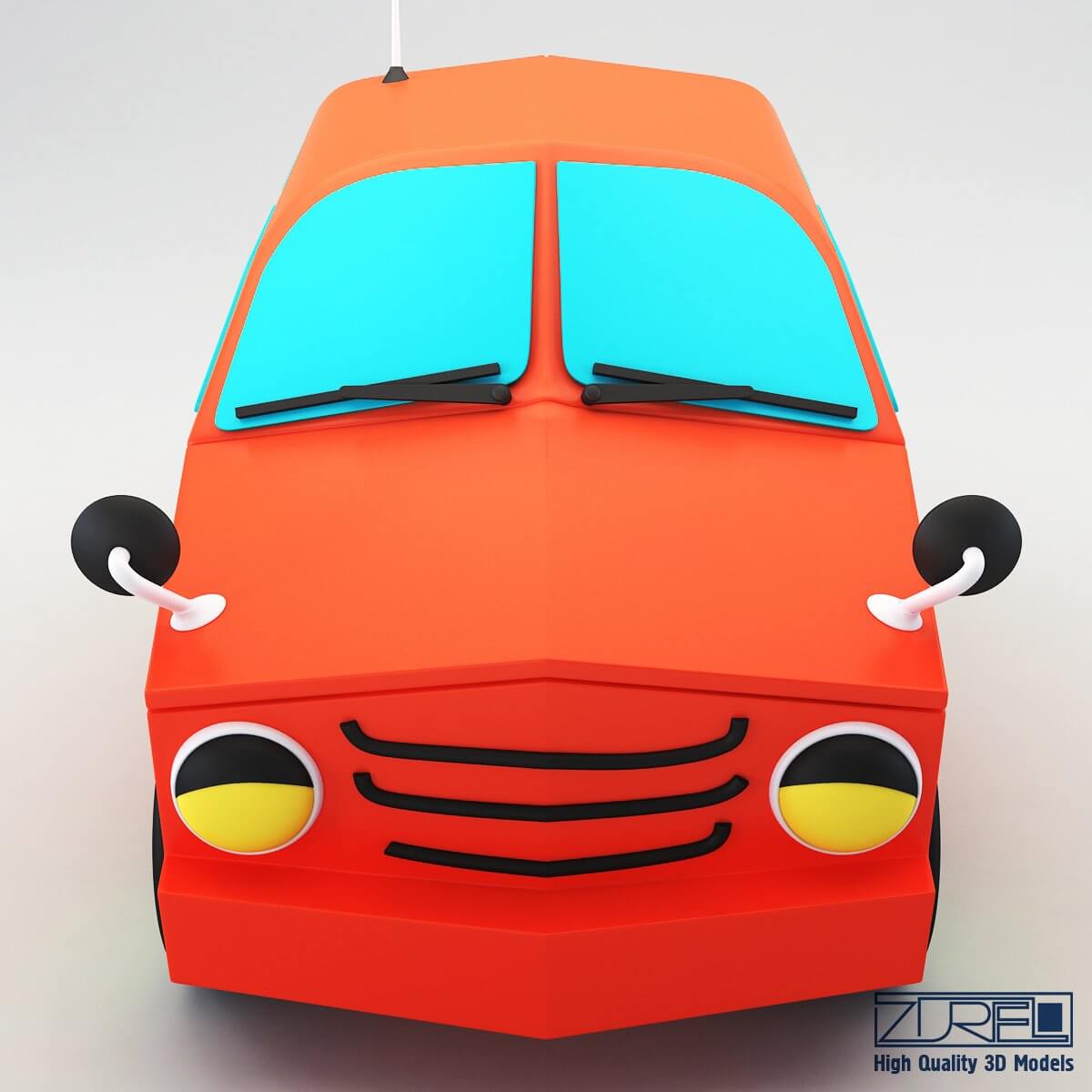 Cartoon SUV - 3D Model by Zurel