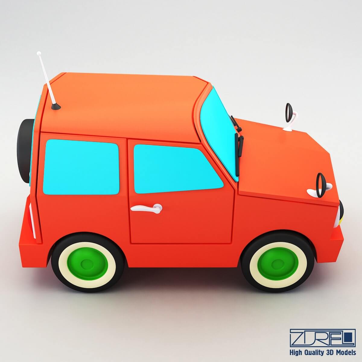 Cartoon SUV - 3D Model by Zurel