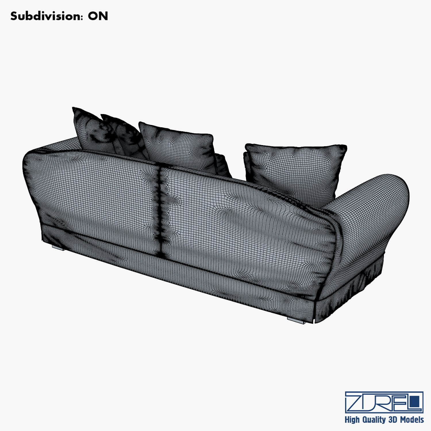 Casa Sofa - 3D Model by Zurel