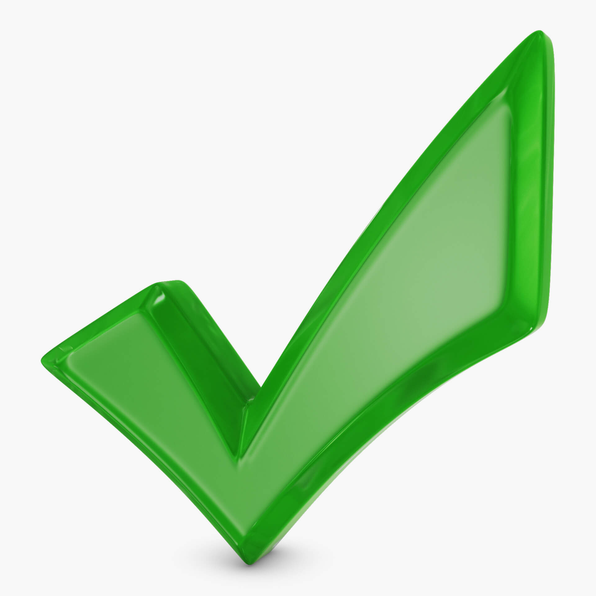 Check Mark V 1 - 3D Model by Zurel