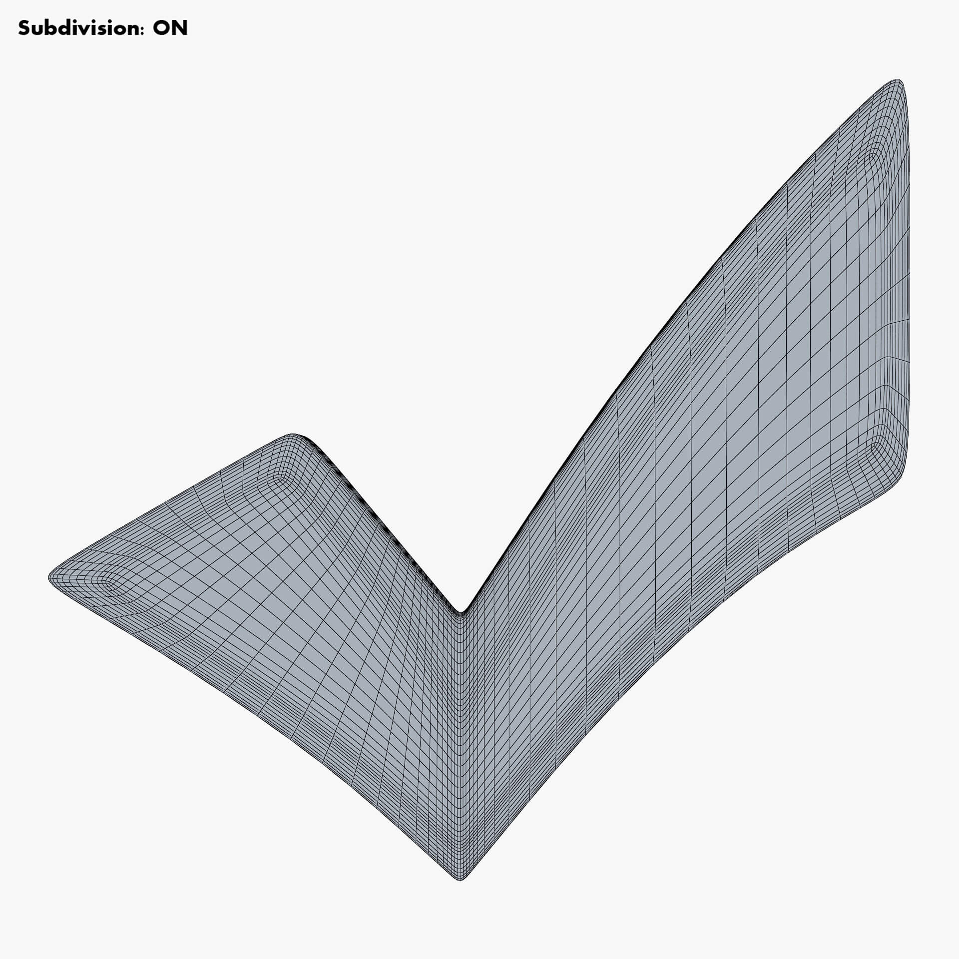 Check Mark V 1 - 3D Model by Zurel