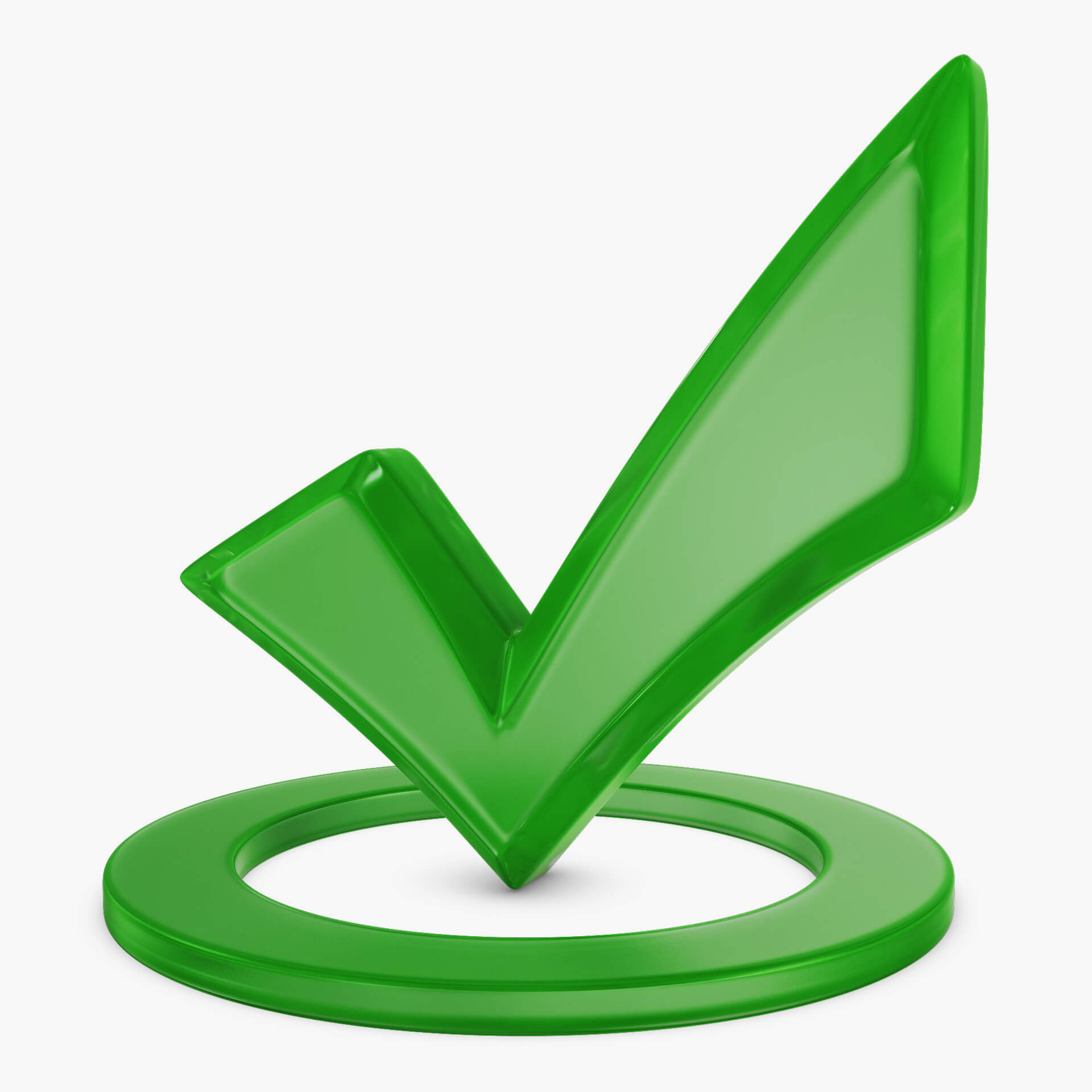 Check Mark V 2 - 3D Model by Zurel