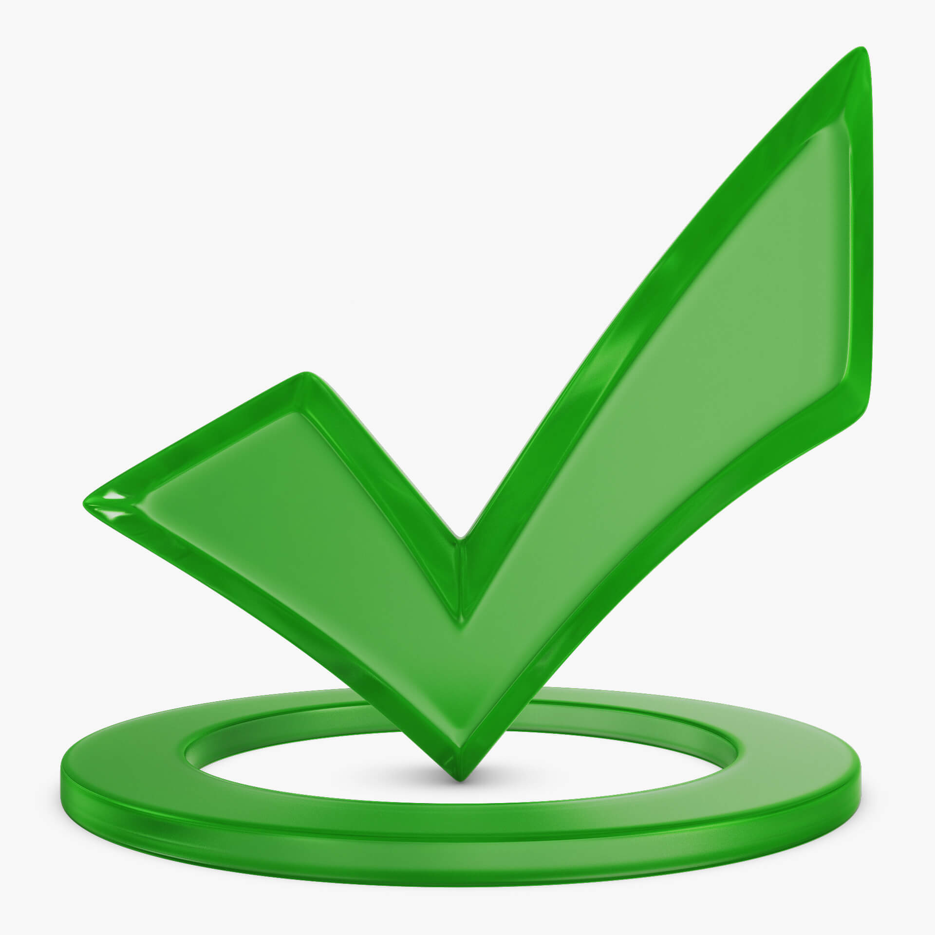 Check Mark V 2 - 3D Model by Zurel