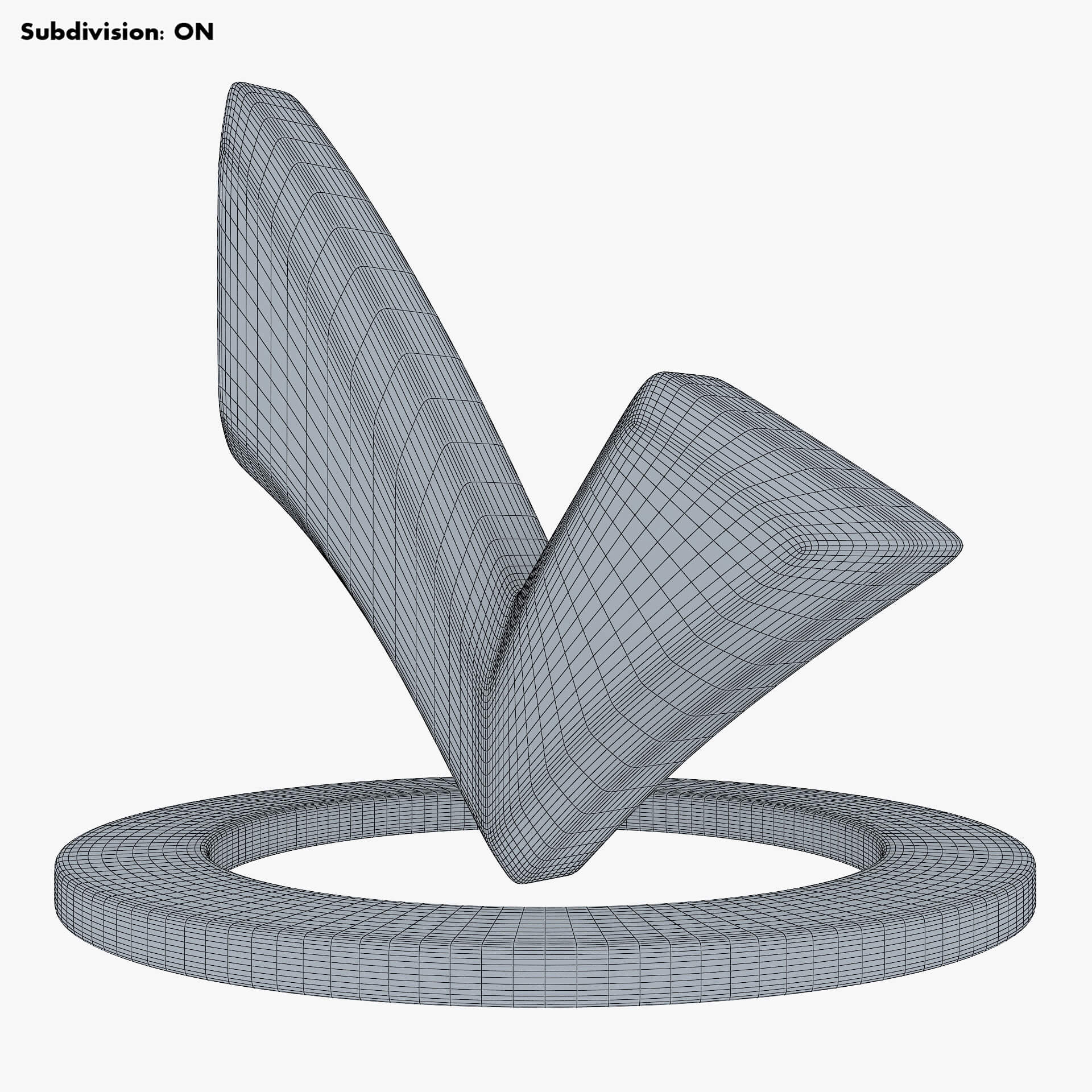 Check Mark V 2 - 3D Model by Zurel