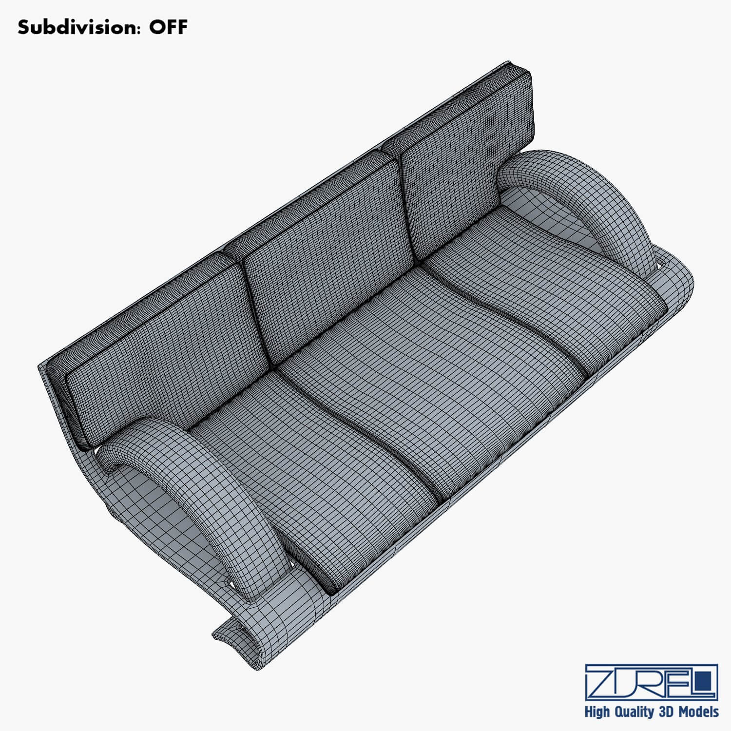 Chess Sofa - 3D Model by Zurel