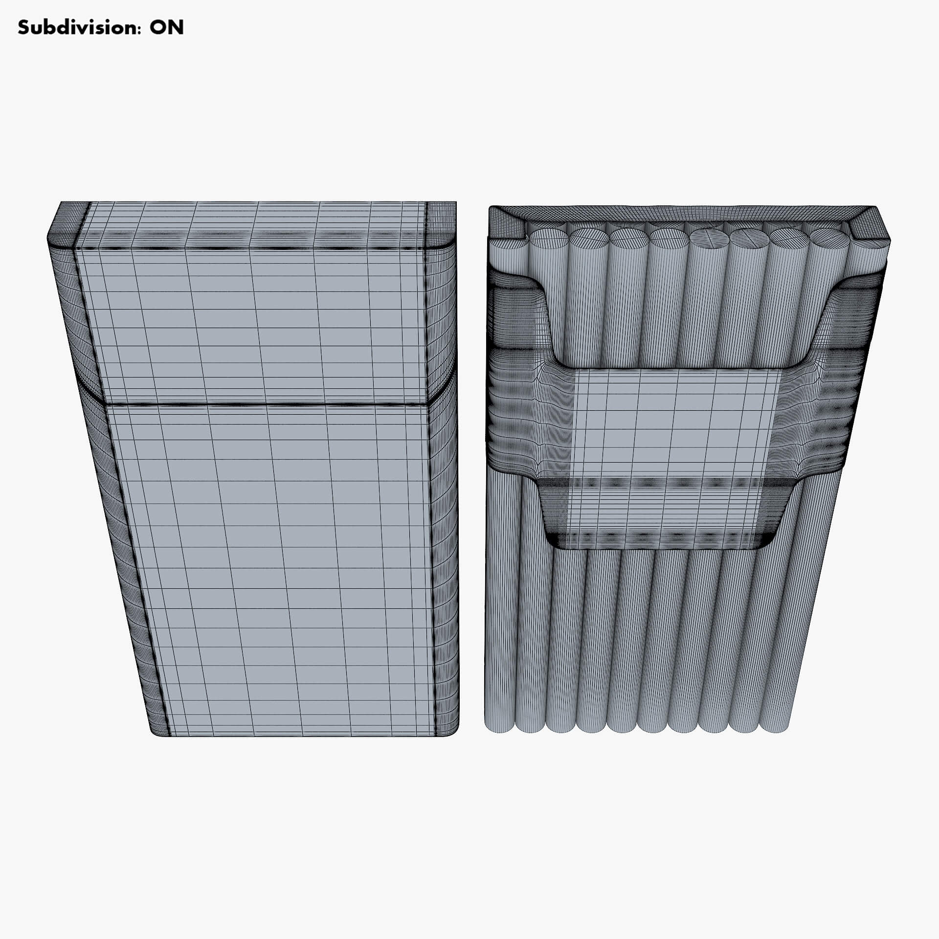Cigarettes Pack Super Slims Closed M 1 - 3D Model by Zurel