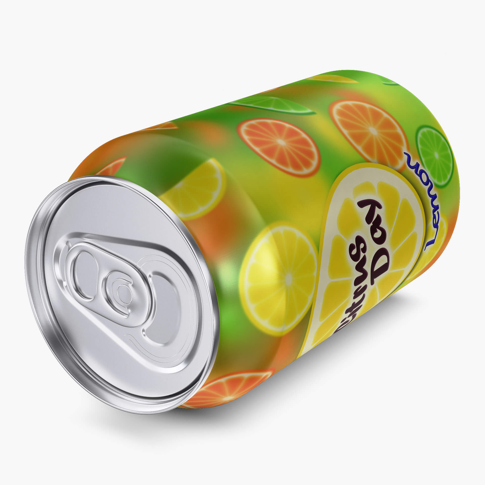 Citrus Day Lemon Soda Can 330ml Simple M 1 - 3D Model by Zurel